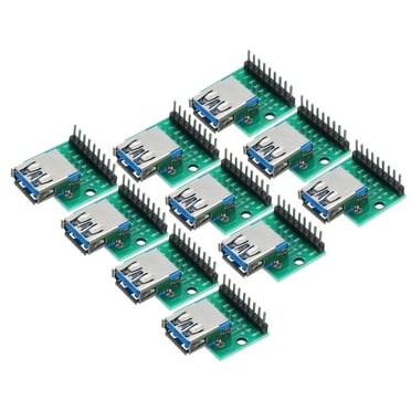 PC Case Internal 9-Pin USB 2.0 Male 1 To 4 Female Splitter PCB Chipset ...