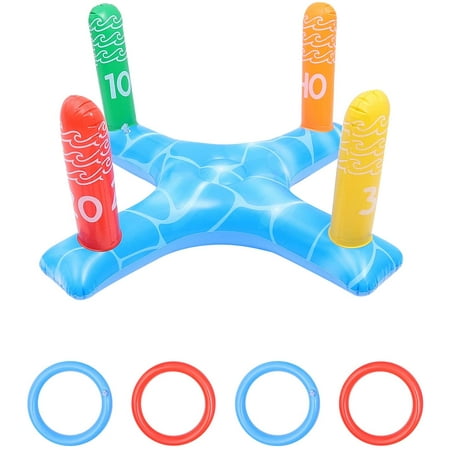 IGUOHAO Ring Toss Toy Set Inflatable Ring Toss Game Funny Water Pool ...