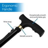 RMS Adjustable Walking Cane with Ergonomic Handle, Rubber Tip, Adult ...