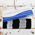 Threadart Egyptian Cotton Embroidery Floss, Black No.409, 8.75 Yds, 6 ...