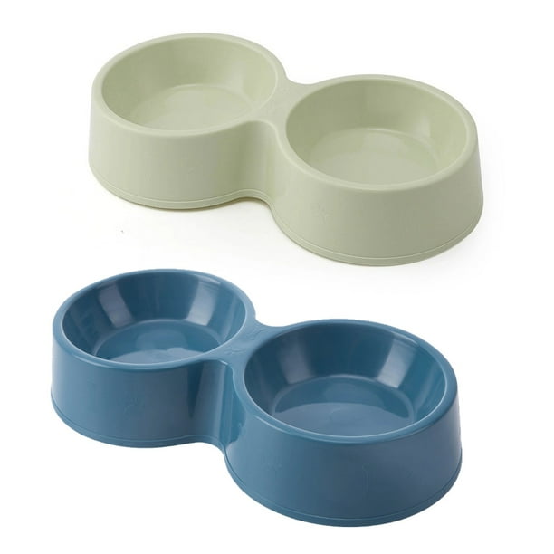 2 Pack Pet Feeder For Dogs Cat Double Lift Bowl Plastic Food Water ...