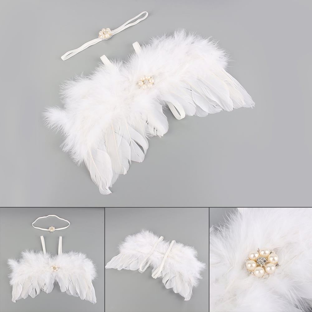 Alas de plumas para bebé accesorios de fotografía recién nacido alas de ...