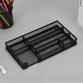 Niovtt Plastic Storage Basket, 6 Compartment Desk Drawer Tray Organizer ...
