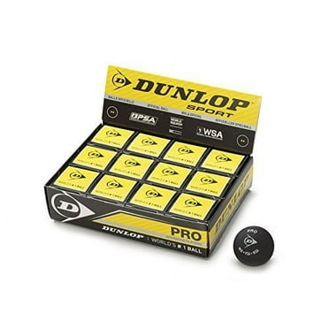Dunlop Pro Double Yellow Dot Squash Balls - Walmart.com