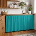 Pure Teal Green Pantry Cabinet Curtains 28''x51'', Simple Solid Color ...
