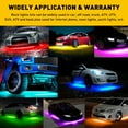 LED Strip Under Car Tube Underglow Underbody System Neon Light Kit ...