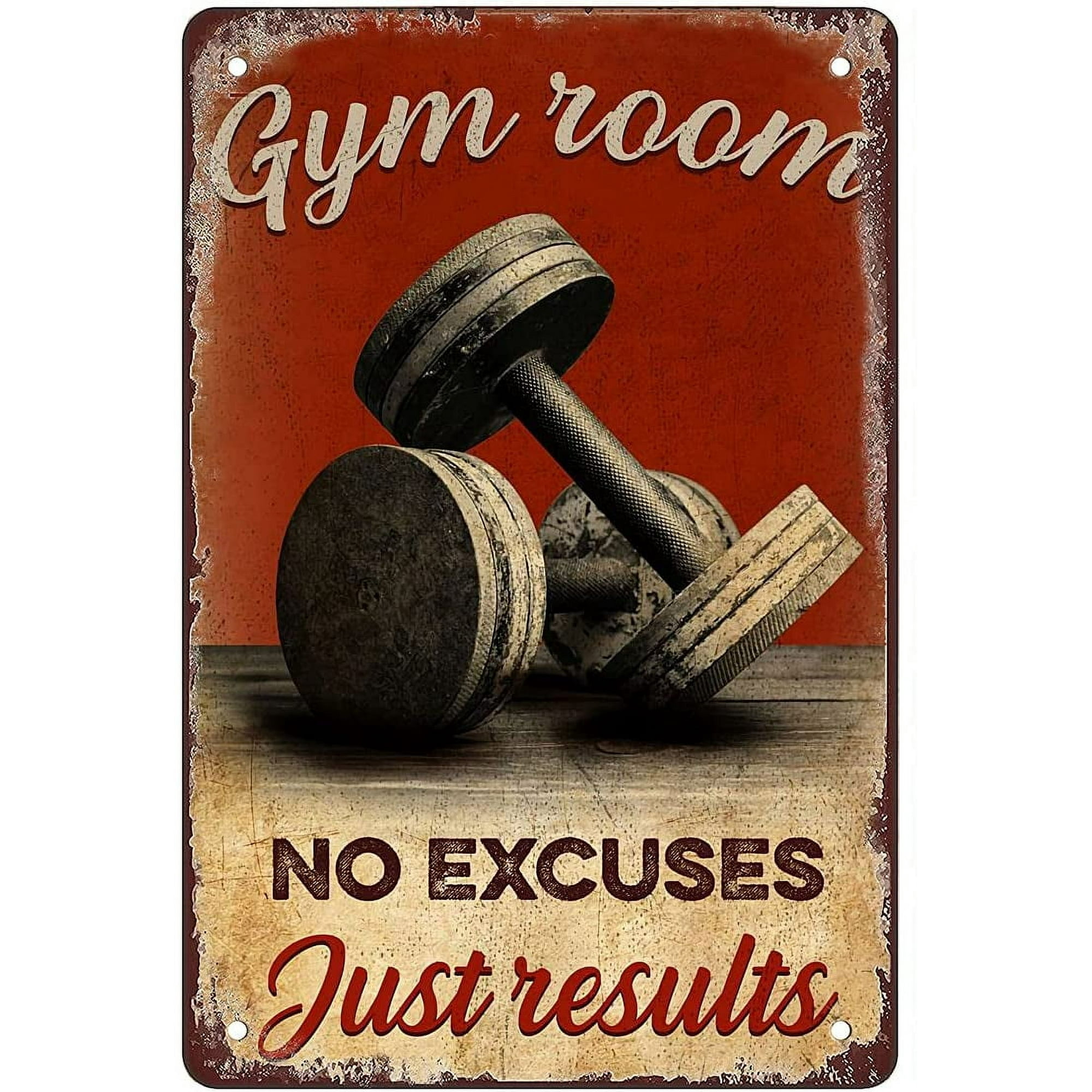 Click here for Yyiuuk 8 X 12 In Metal Tin Sign - Fitness Gym Room... prices