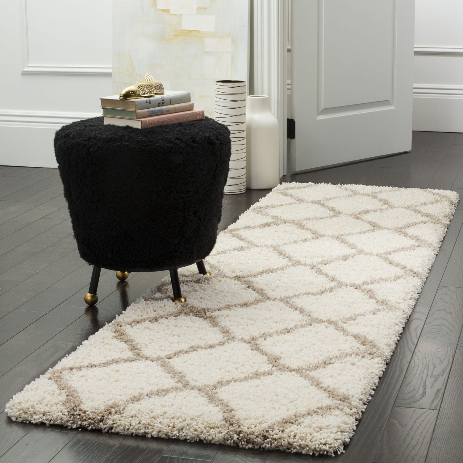 Click here for Safavieh Hudson Aline Geometric Shag Area Rug 2 Ft... prices