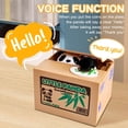 Automatic English Speaking Panda Steal Money Piggy Bank, Creative Kids ...