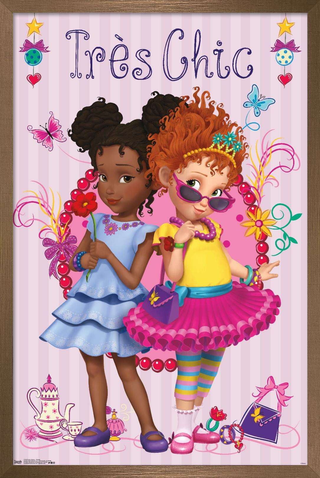 Disney Fancy Nancy - Friends Wall Poster, 14.725" x 22.375", Framed ...