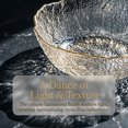 Unique Bargains Elegant Glass Teardrop Decorative Bowl Clear Gold Edge ...