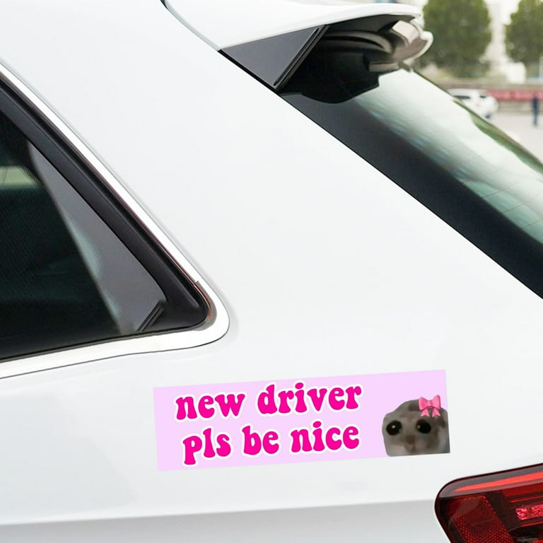3 Pcs Student Driver Sticker Magnet for Car New Driver Please Be Nice Funny Car Stickers New Driver Magnet for Car Essential Signs for Learner