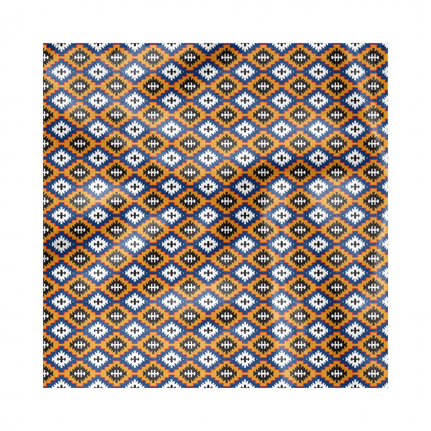 Mexican Print Decorative Satin Napkins Set Of 4 Simplistic Ethnic Art