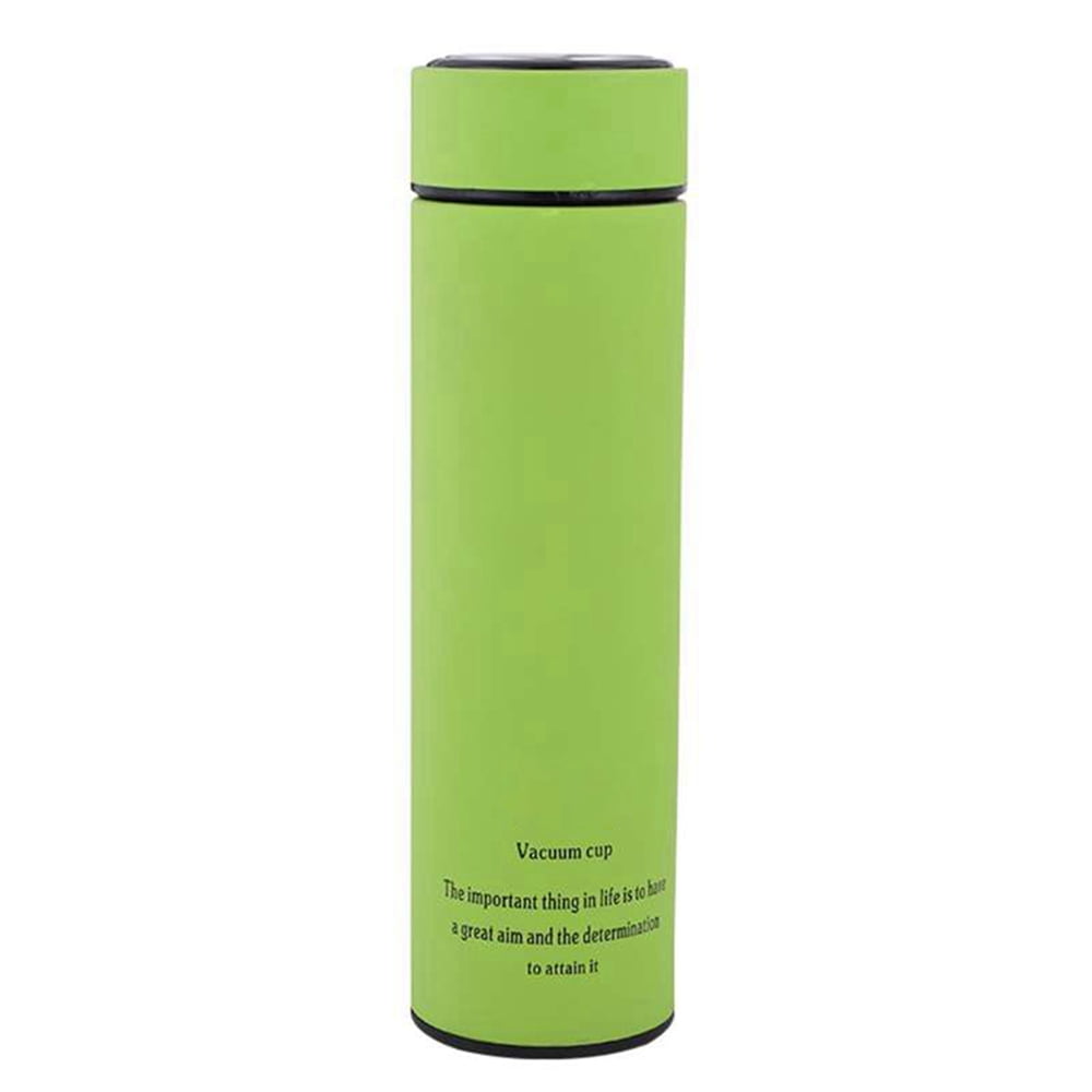 Stainless Steel Water Bottle, Green Solid Print Stainless Steel Water ...