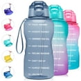 Giotto Large 1 Gallon Motivational Water Bottle with Time Marker 128 fl oz - Walmart.com