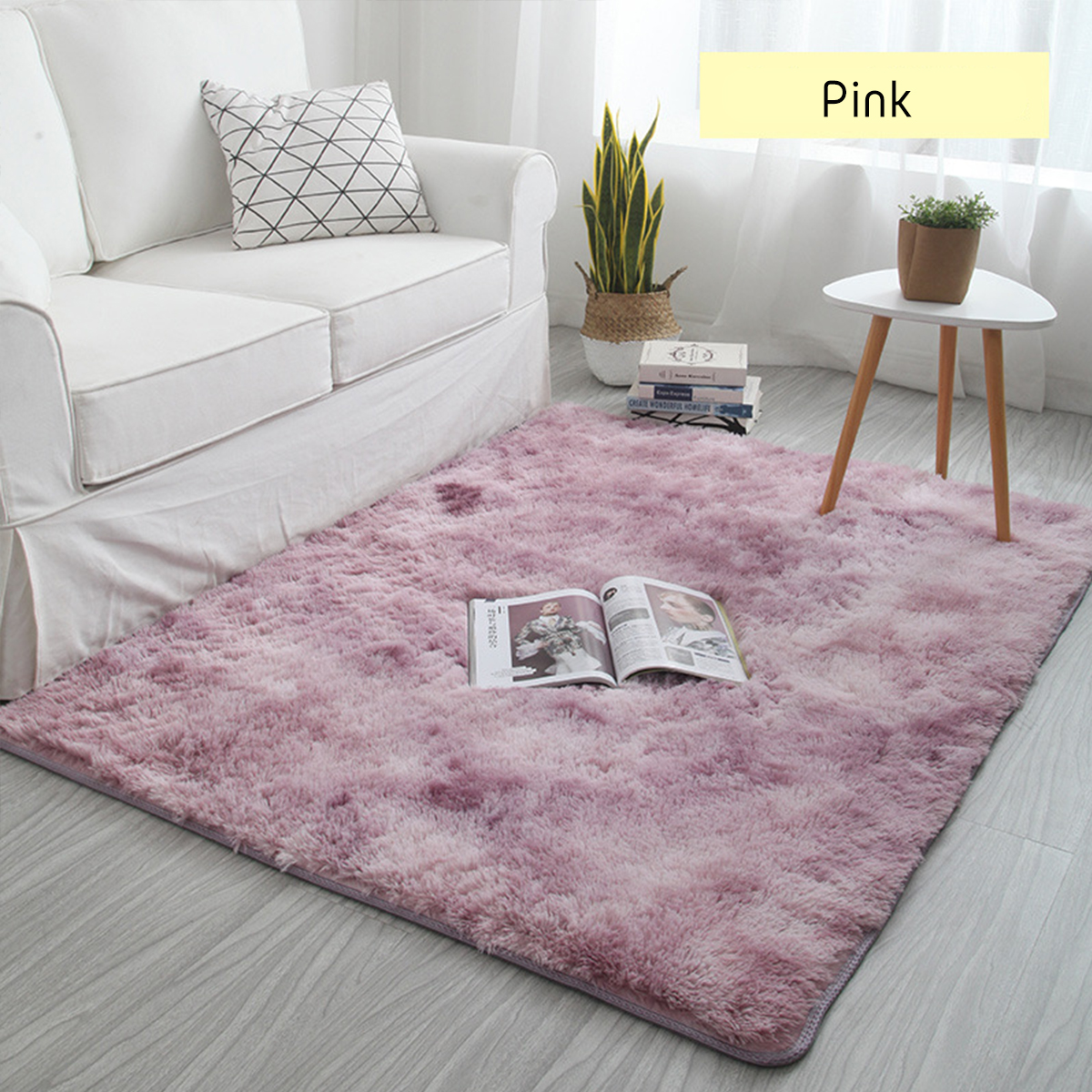 6ft X 9ft Shaggy Area Rugs Washable Fluffy Rug Plush Decorative Mat
