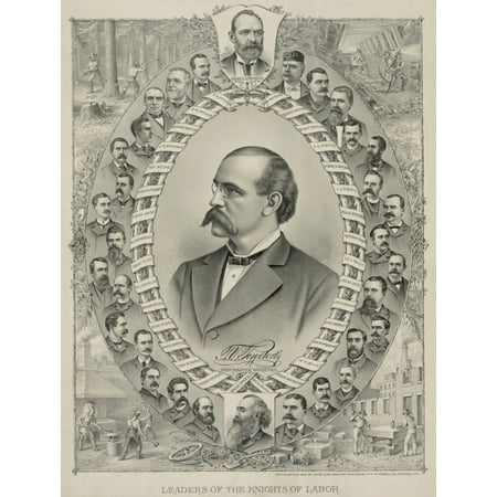 Terence Vincent Powderly (1849-1924) Portrait Is Surrounded By 32 ...