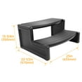 KOJEM Hot Tub Steps 2-Step Outdoor Spa Steps Indoor Step Stool Pool ...