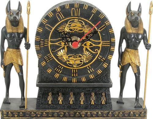 ANUBIS CLOCK Ancient Egyptian Mythology, Hand-Painted Mantle Clock, by ...