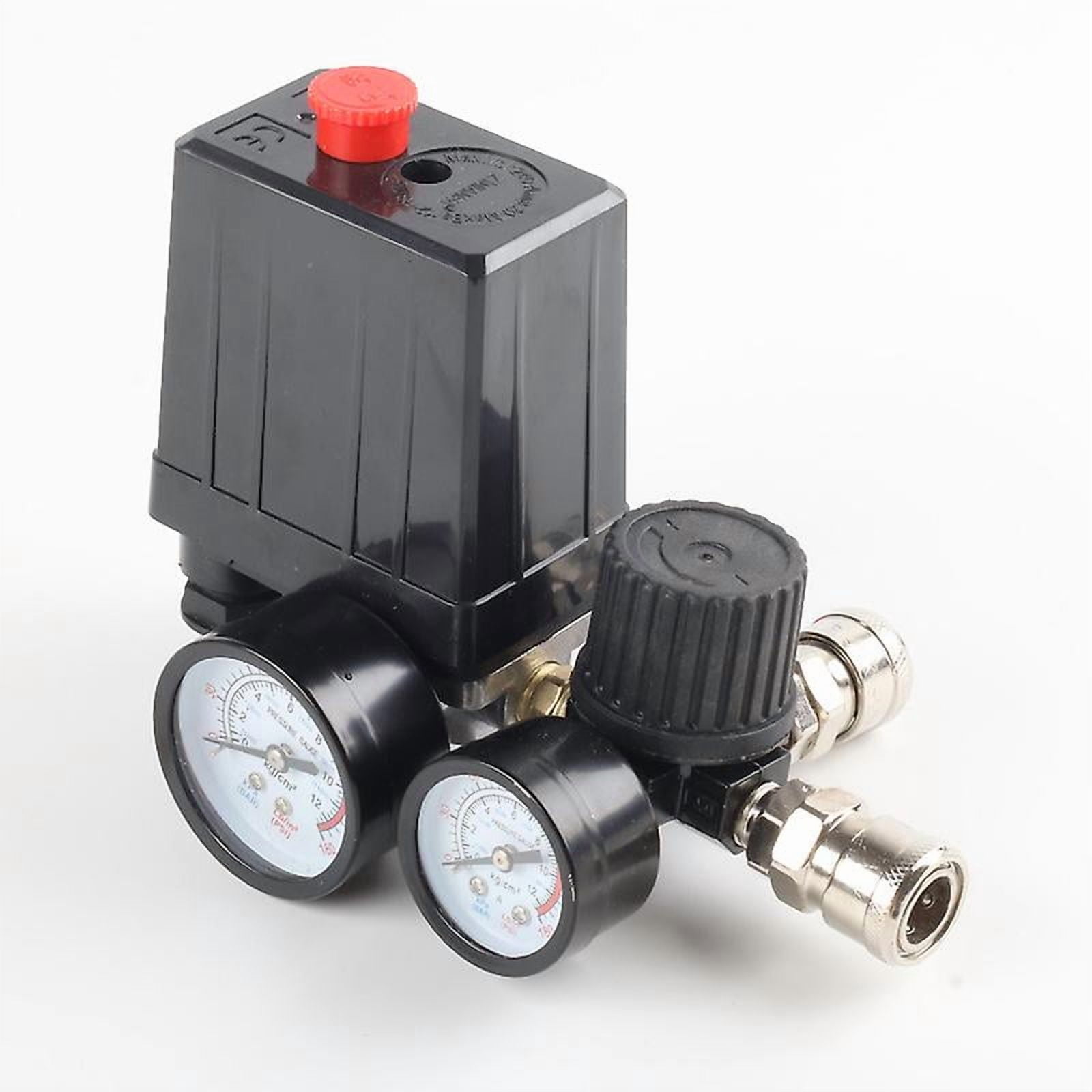 Air Compressor Pressure Switch Control Valve Regulator Gauges 220V 0 ...
