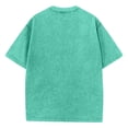2026 New Mens Vintage Washed Crewneck Tee Oversized Fit Tropical Palm ...