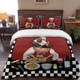 Black Rustic Chefs Duvet Cover Set California King Size, Cooking Food ...