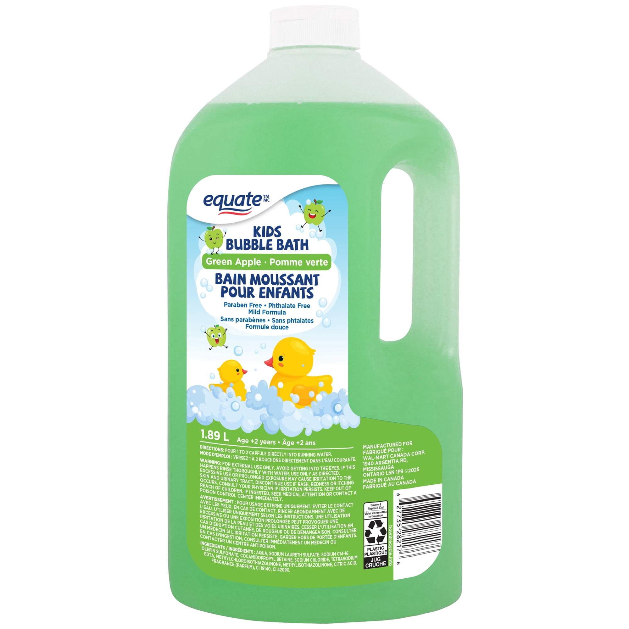 Click here for Equate Green Apple Kids Bubble Bath 1.89l prices