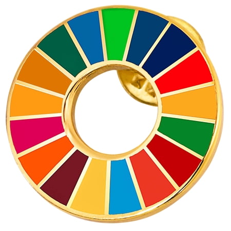 Manlo Enamel Lapel Pin - The Sustainable Development Goals Brooch ...
