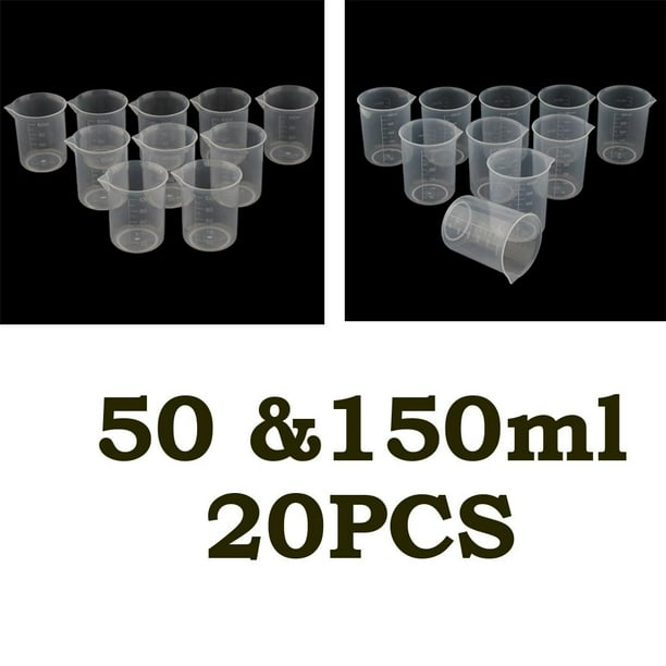 20 piezas de plástico de grado alimenticio, , , taza medidora ...