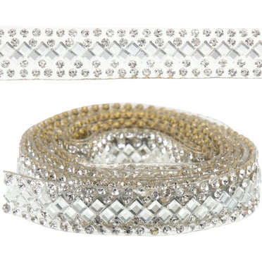 Efavormart Glittering Faux Diamond Dazzling Faux Rhinestone Mesh Ribbon ...