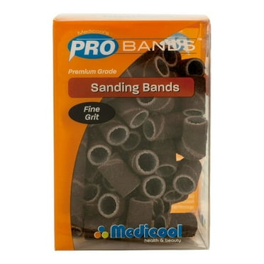 Medicool Pro Sanding Bands Box/90pcs + Free Mandrel 3/32 - (Medium GRIT ...