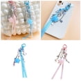 Lovely Bowknot Ribbon Keychain with Eye Catching Star Ornament Fashion ...