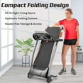 2.5HP Foldable Incline Treadmill 300Lbs Weight Capacity for Home ...