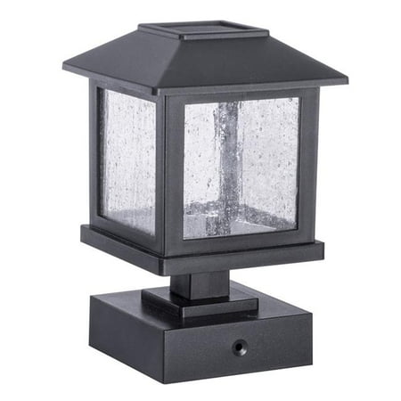 Sterno Home 3005887 Black Solar Powered LED Post Cap Light - Pack of 2 ...