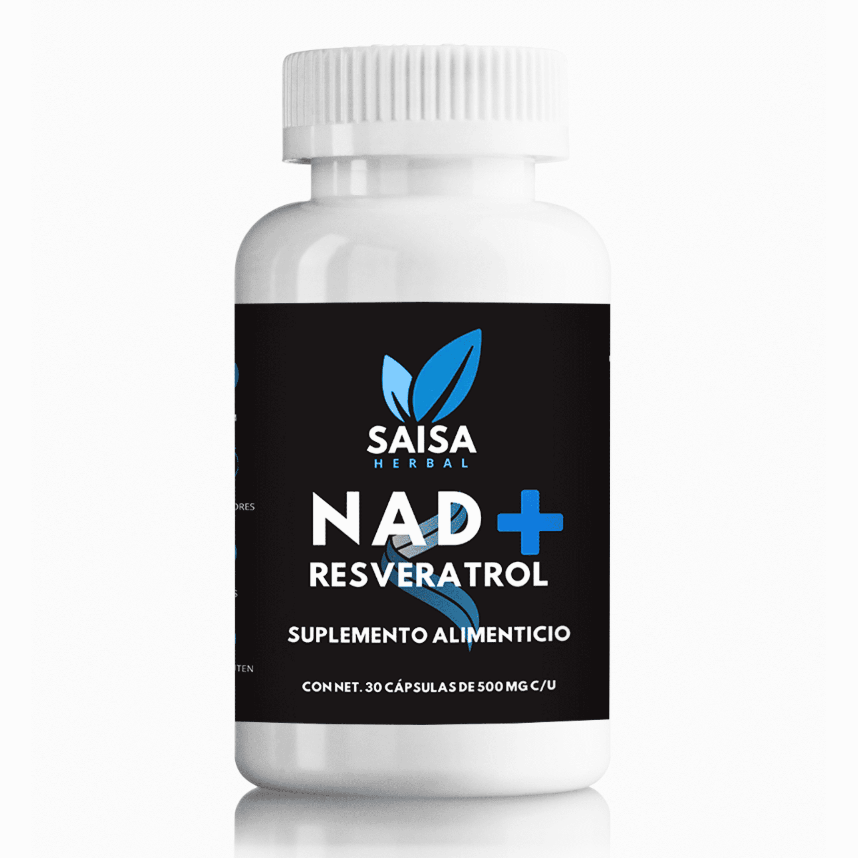 NAD (Nicotinamida Adenina Dinucleótido) + Resveratrol 30 Cáp SAISA ...