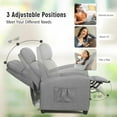 Giantex Massage Recliner Chair, Ergonomic Adjustable Single Sofa with ...