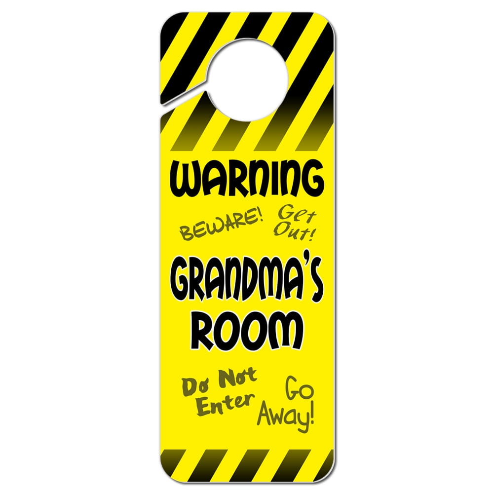 Grandma Family Do Not Disturb Plastic Door Knob Hanger Warning Room ...
