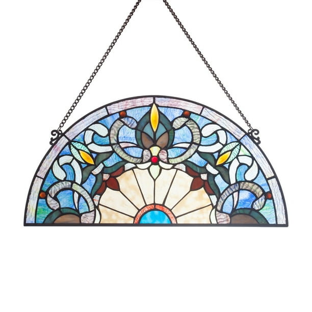 Half Round Stained Glass Window Panels - Glass Designs