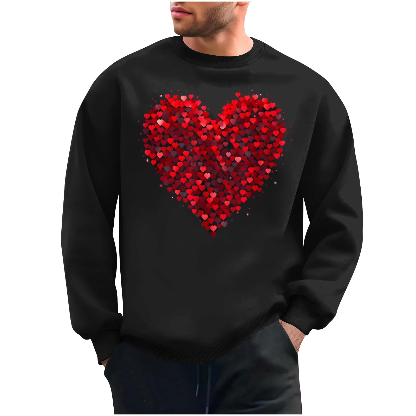 Click here for Tqyyweavej Men Hoodies Mens Valentines Day Printed... prices