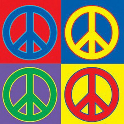 Peace Signs Peace Sign - Warhol Button B-1074 - Walmart.com