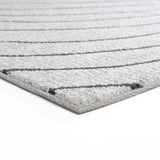 Luxe Weavers Geometric Abstract Wave Gray 8x10 Area Rug, Indoor Carpet ...