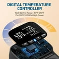 Digital Temperature Controller, 15A/1800W Thermostat Outlet Plug, VA ...