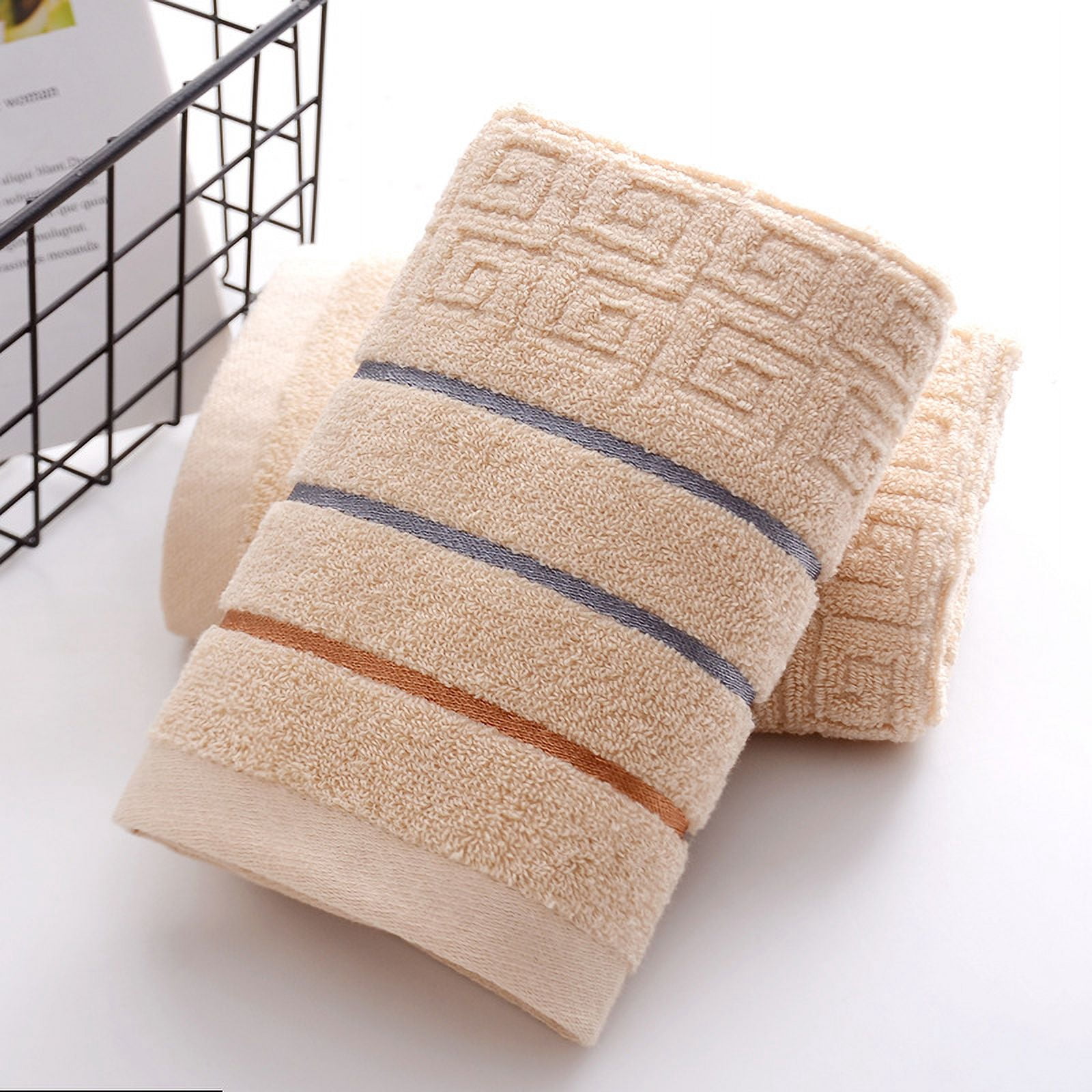 Nvzi Toallas 1 pieza 13,39 x 29,13 pulgadas Huizi Grid Pure Cotton ...