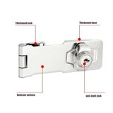 2.5/3/4inch Door Locking Hasp Staple Padlock Cupboard Shed Garage Lock with Keys - Walmart.com