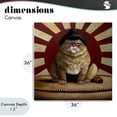 Stupell Industries Sumo Cat with Sun Rays Canvas Wall Art, design by ...