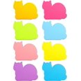 Cute Cat Sticky Notes 8 Color Bright Colorful Sticky Pad 75 Sheets/Pad ...