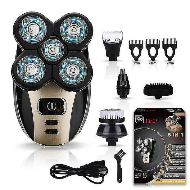 Electric Shaver 5 In 1 Trimmer With Rechargeable Usb Men's Face ...