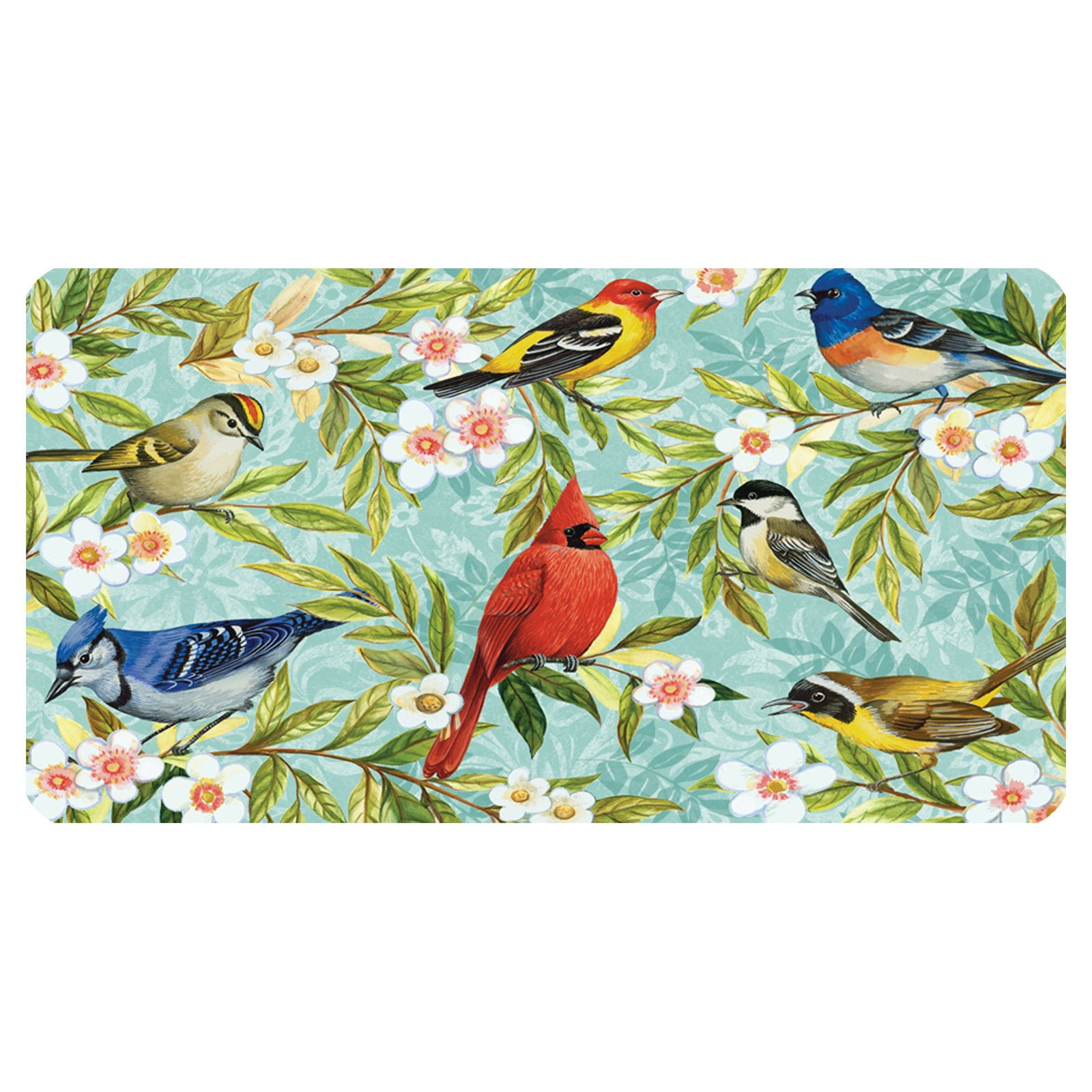 Toland Home Garden Bird Collage 18 x 30 Inch Decorative Floor Mat ...