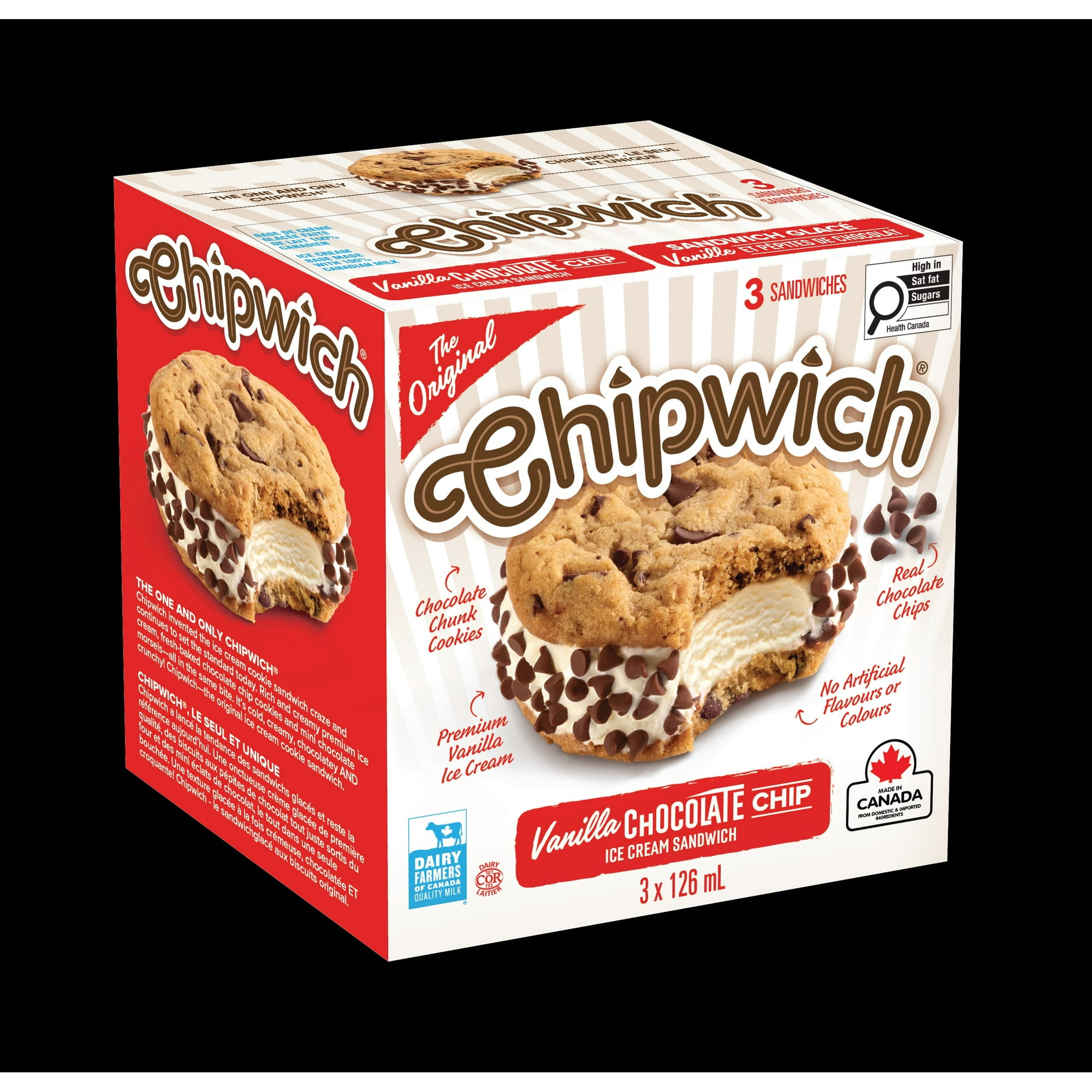 Click here for The Original Chipwich Ice Cream Sandwich 3x126ml prices