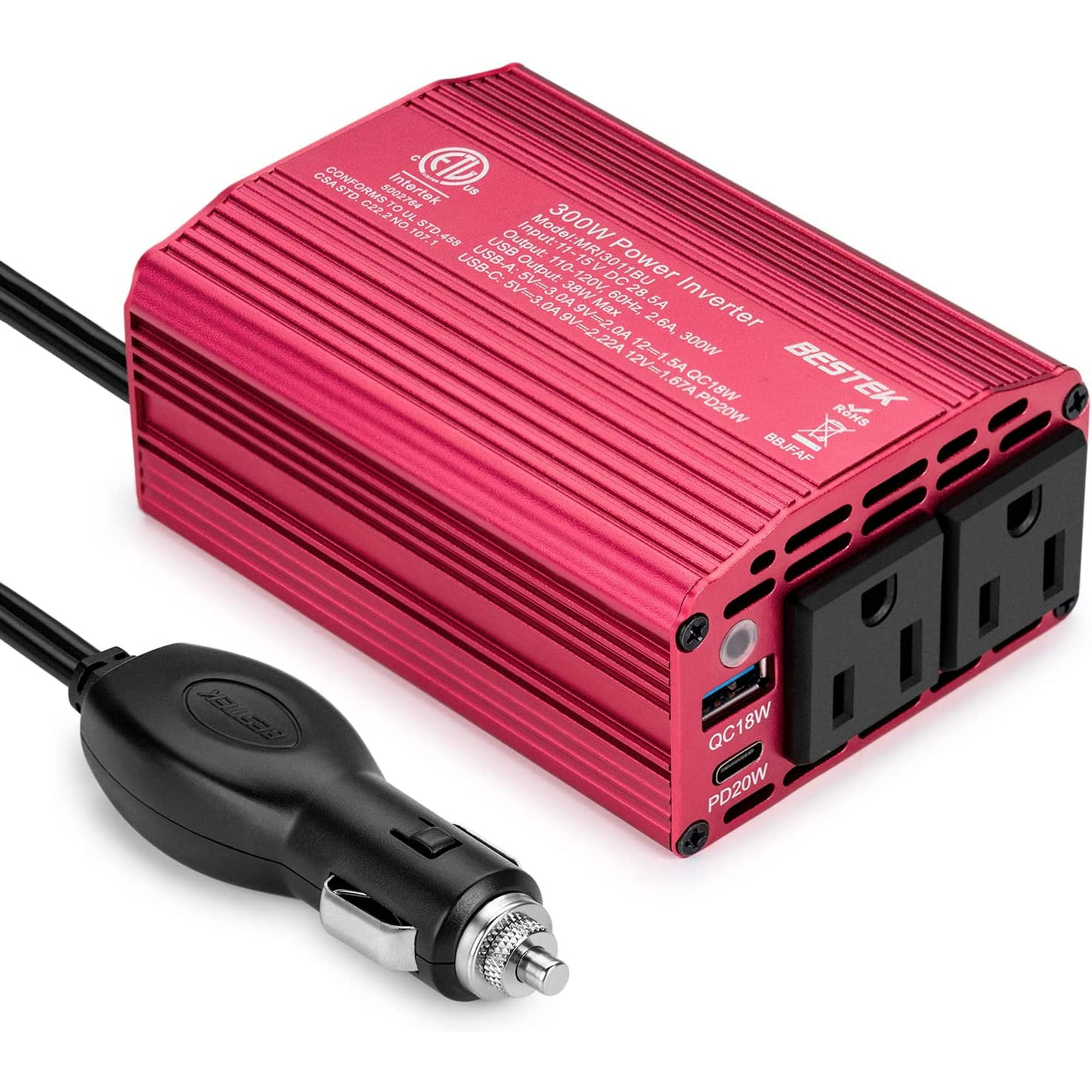 Click here for Bestek 300w Car Power Inverter With 20w Pd Usb C A... prices